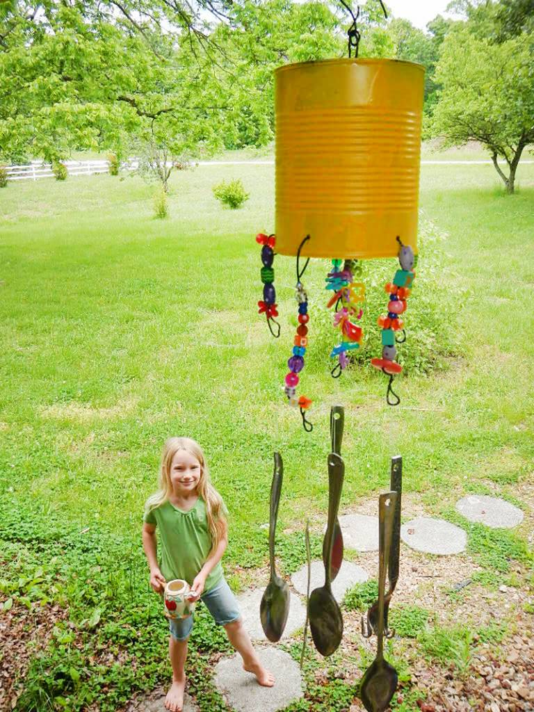 Scare Off Birds With Tin-Can Wind Chimes - Hobby Farms
